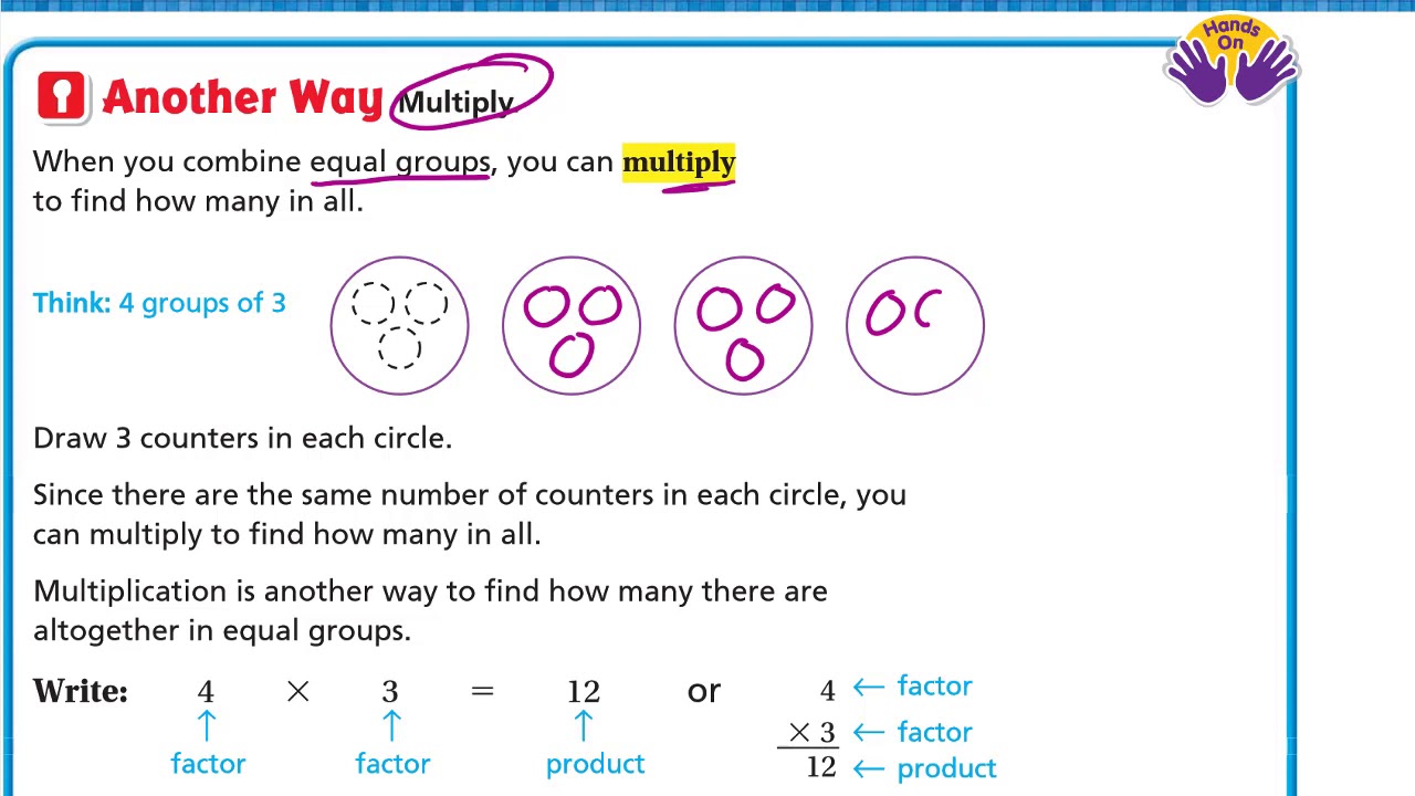 Go Math 3rd grade Lesson 3.2 Relate Addition and Multiplication - YouTube