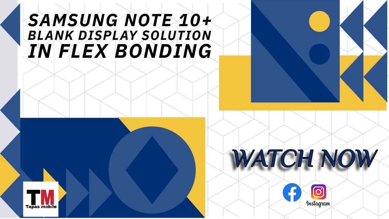 Samsung note 10+ blank display solution in flex bonding - YouTube