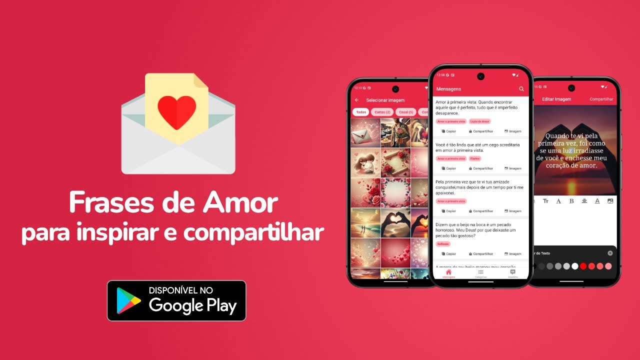 Frases de Amor App - Para inspirar e compartilhar - YouTube