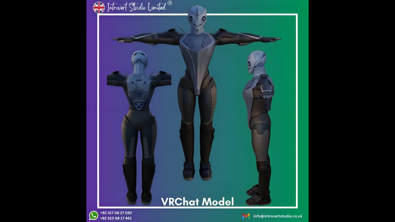 3D Alien Model | made by #introvert_studio_limited | #vrchat #3dmodel # ...