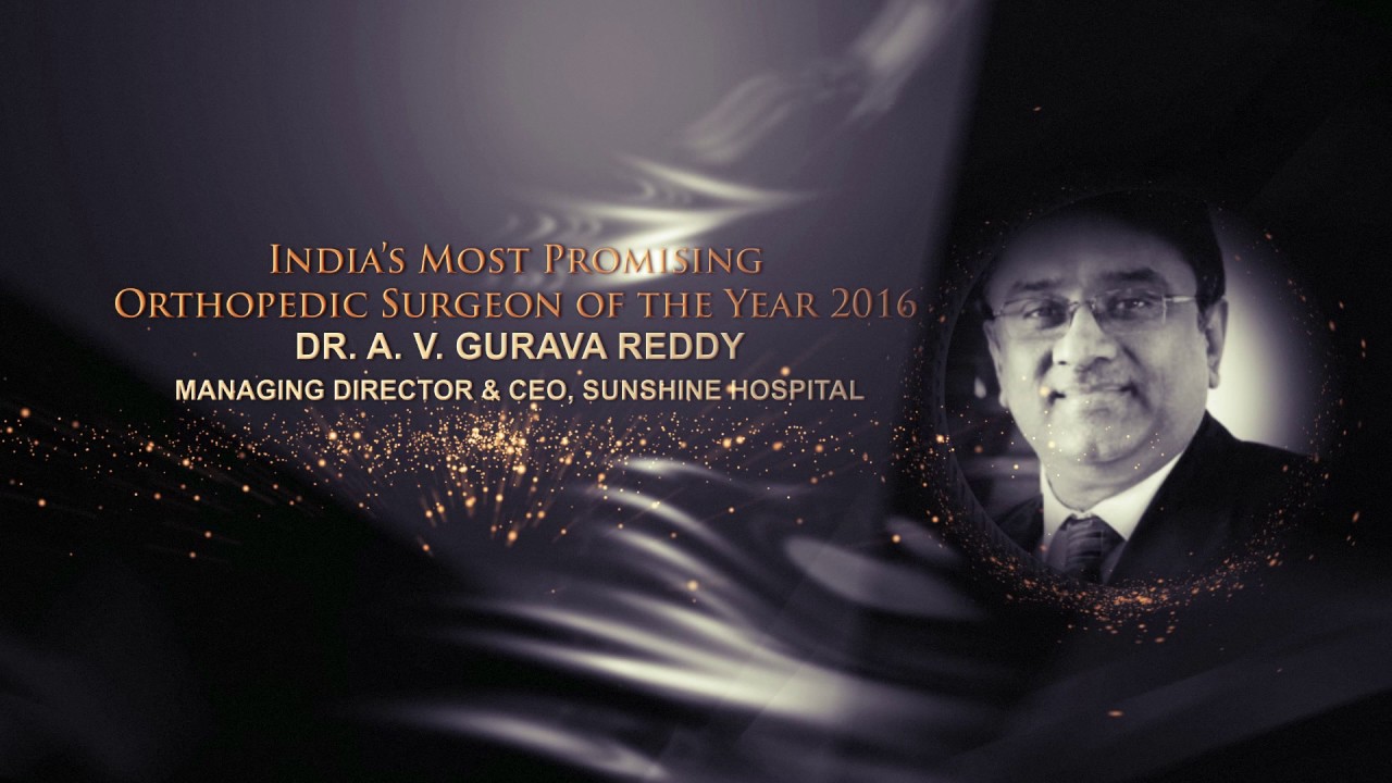 Pharma Leaders Awards 2016 -Most Promising Orthopedic Surgeon of the ...
