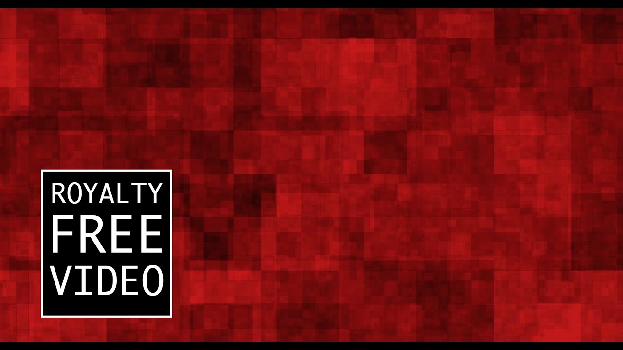 Red digital distorted screen - Royalty Free Video - YouTube