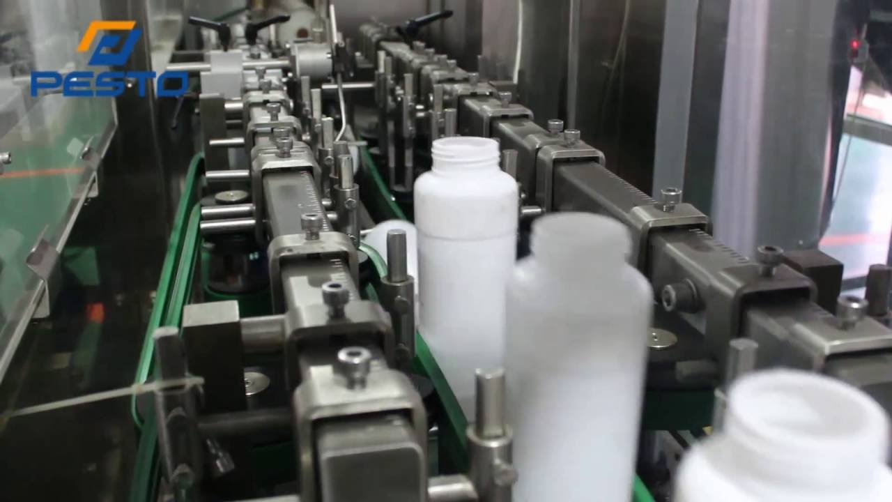 Automatic bottle sorter bottle unscrambler - YouTube