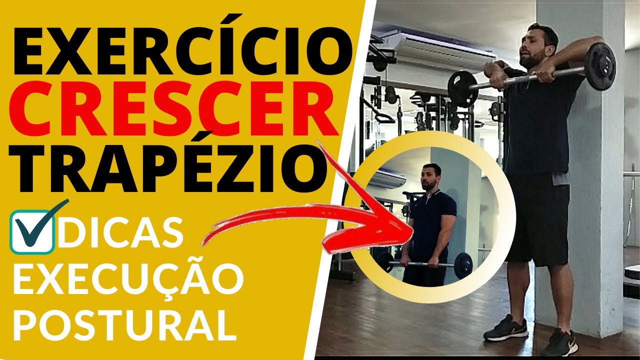 REMADA ALTA COM BARRA RETA EM PÉ EXERCÍCIO PARA TRAPÉZIO1 - YouTube