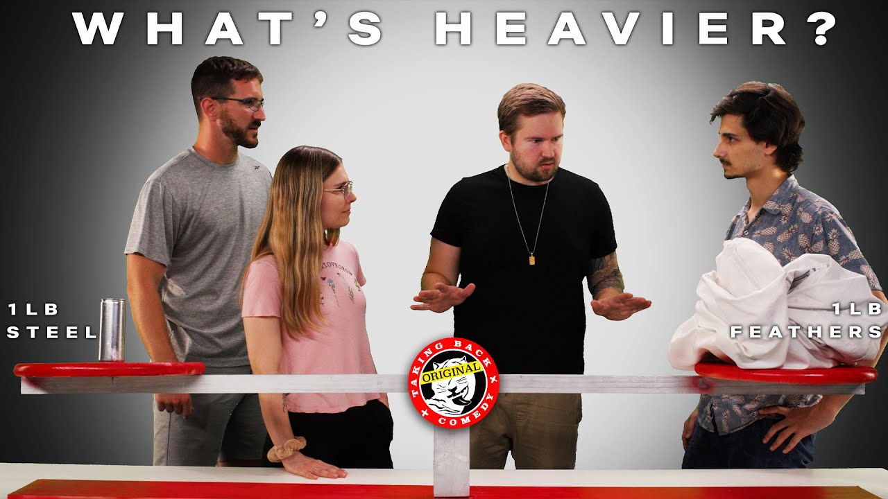What's Heavier? A Pound of Steel or a Pound of Feathers? - YouTube