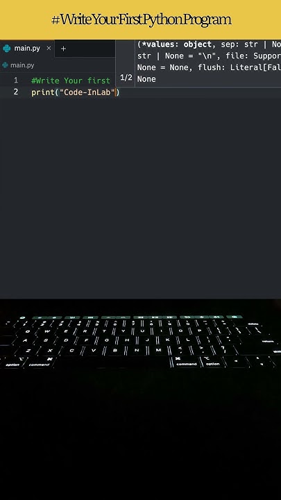 First Python Program Coding Python Programming Shorts Youtube