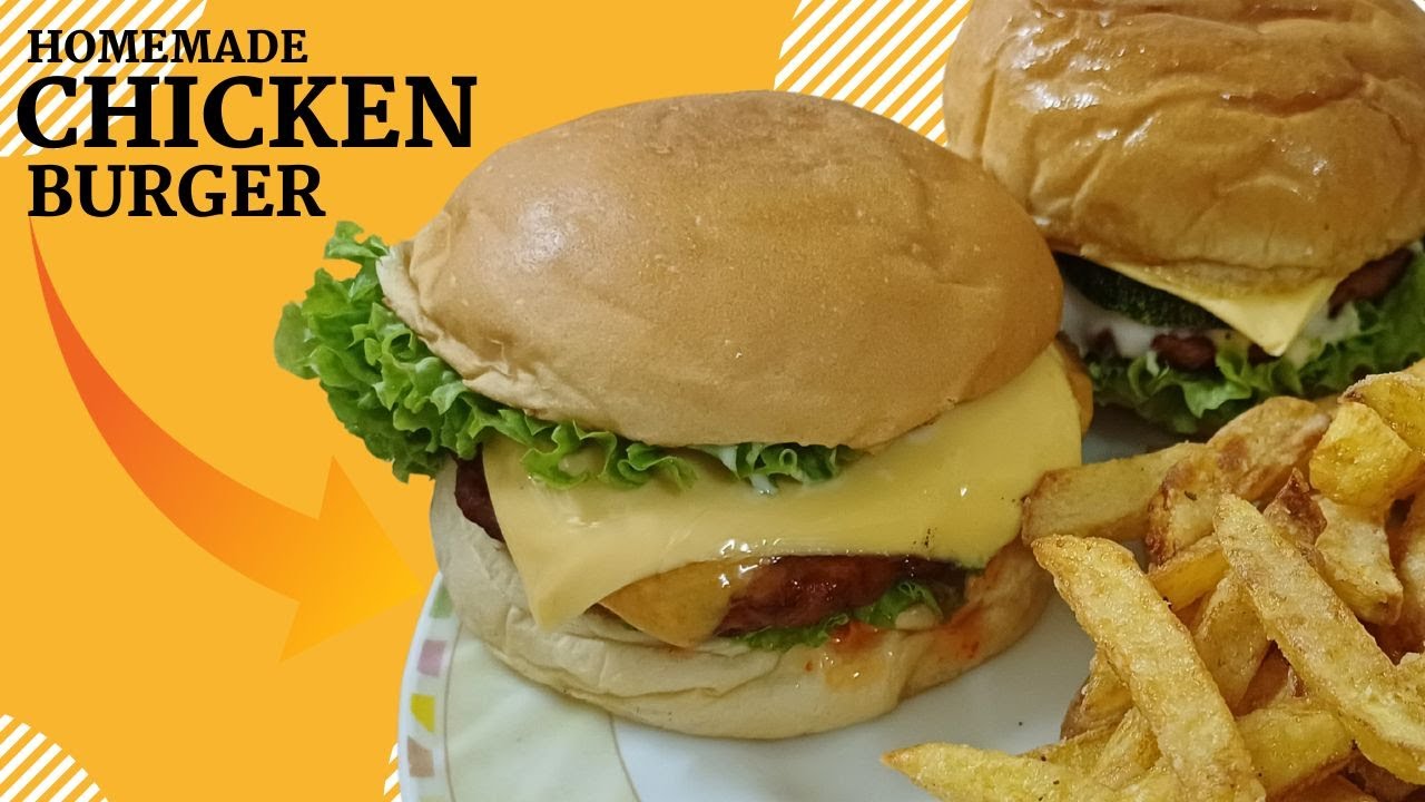 Homemade Chicken Burger || Chicken Burger Recipe || Food Vlog 32 - YouTube