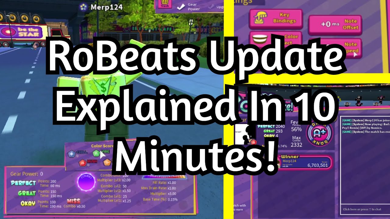 Roblox RoBeats Update! What You Need To Know In 10 Minutes! | Golden ...