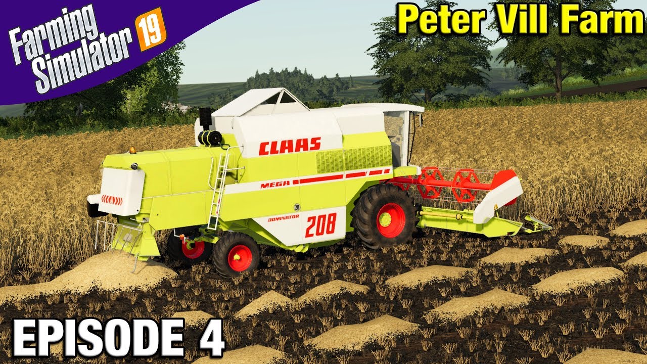 CLAAS MEGA IN BARLEY Farming Simulator 19 Timelapse - Peter Vill Farm ...