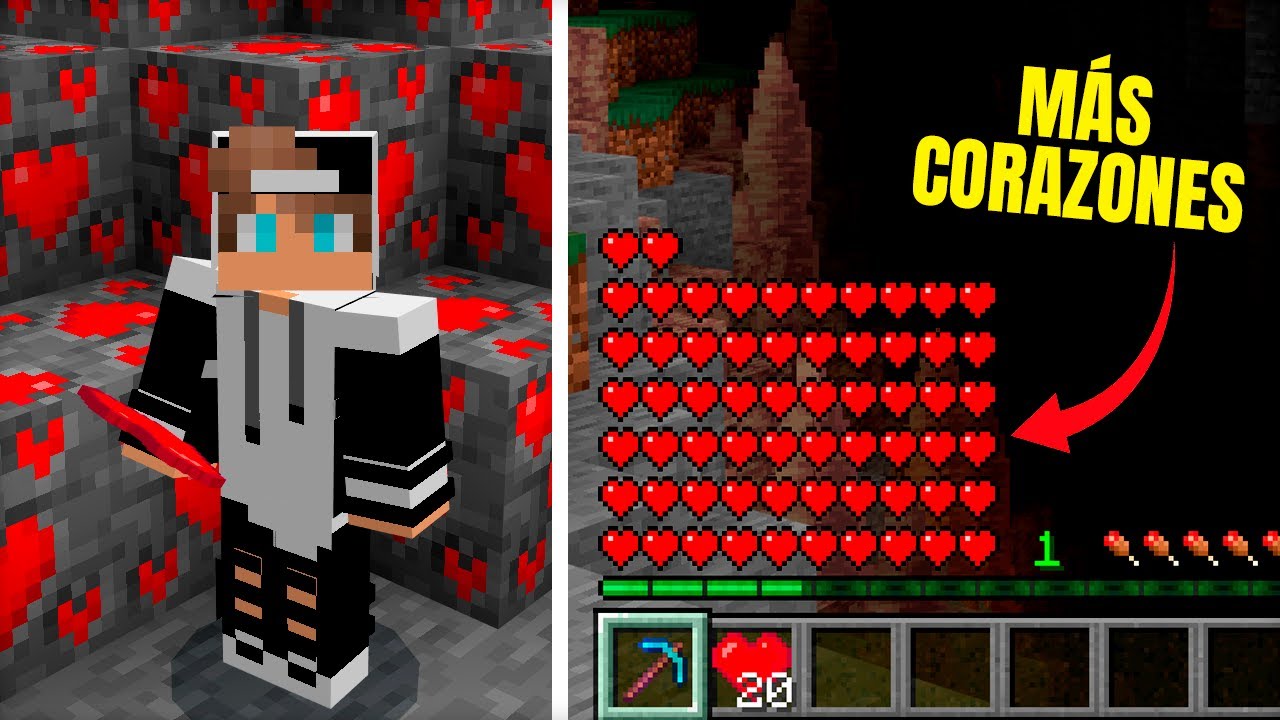 💖 Añade MÁS CORAZONES en Minecraft Bedrock 1.21! 🛡️ (Addon Genial ...