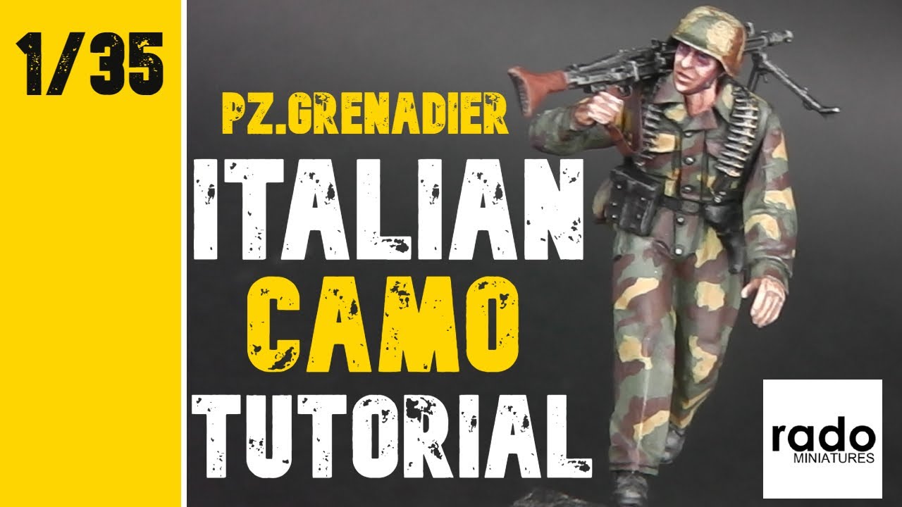 How To Paint 1/35 Italian Camo Patterns. PanzerGrenadier Normandy - YouTube