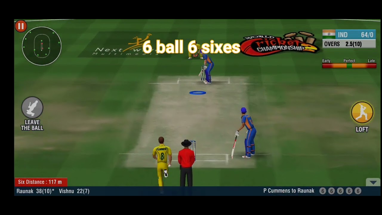 6 ball 6 sixes/ wcc2 - YouTube