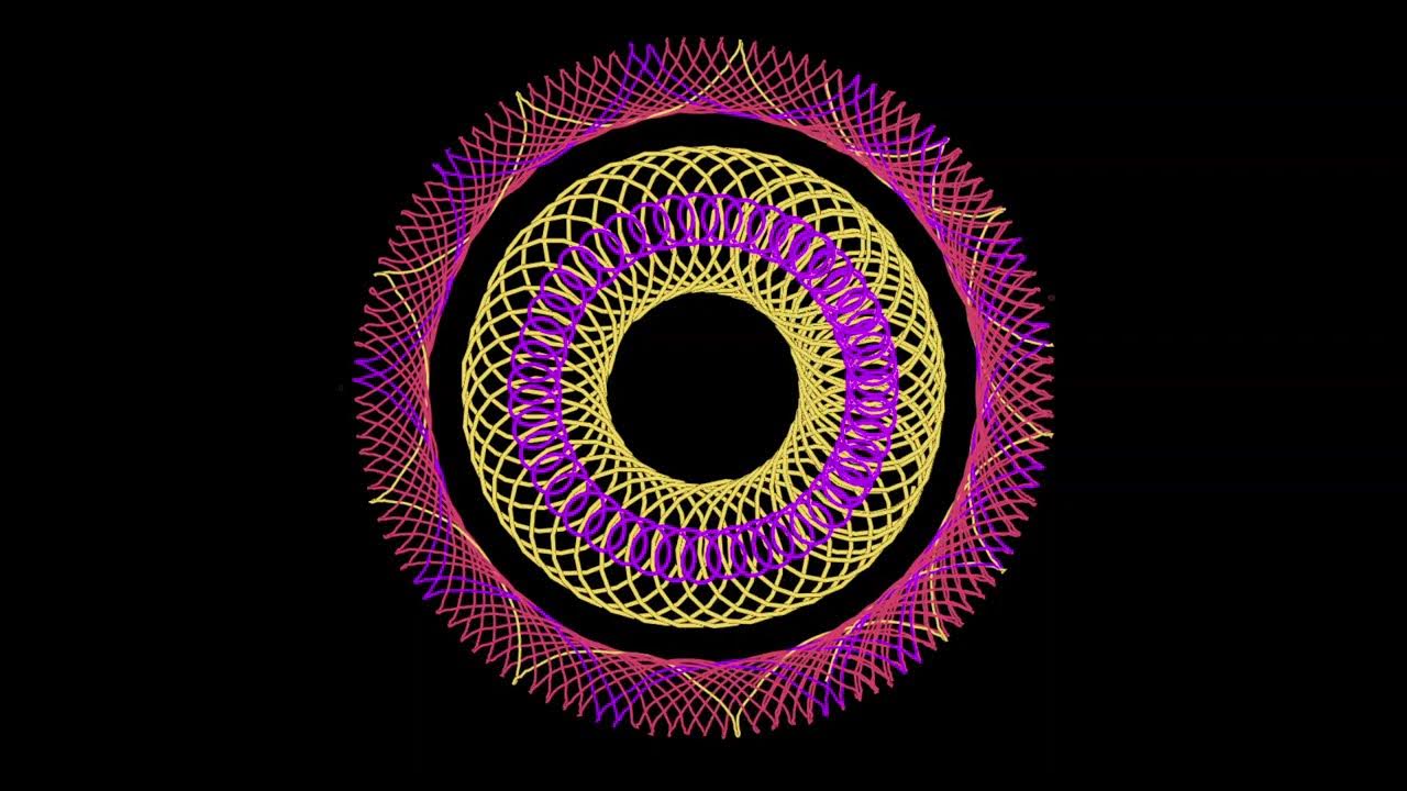 Spirograph | Auto Change Colour | Geometrical Circle | Algodoo | 5 - YouTube