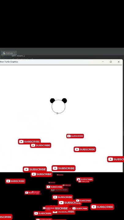 Draw Panda Using Python Turtle Python Coding Sorts Pythonturtle Programming Panda Youtube 