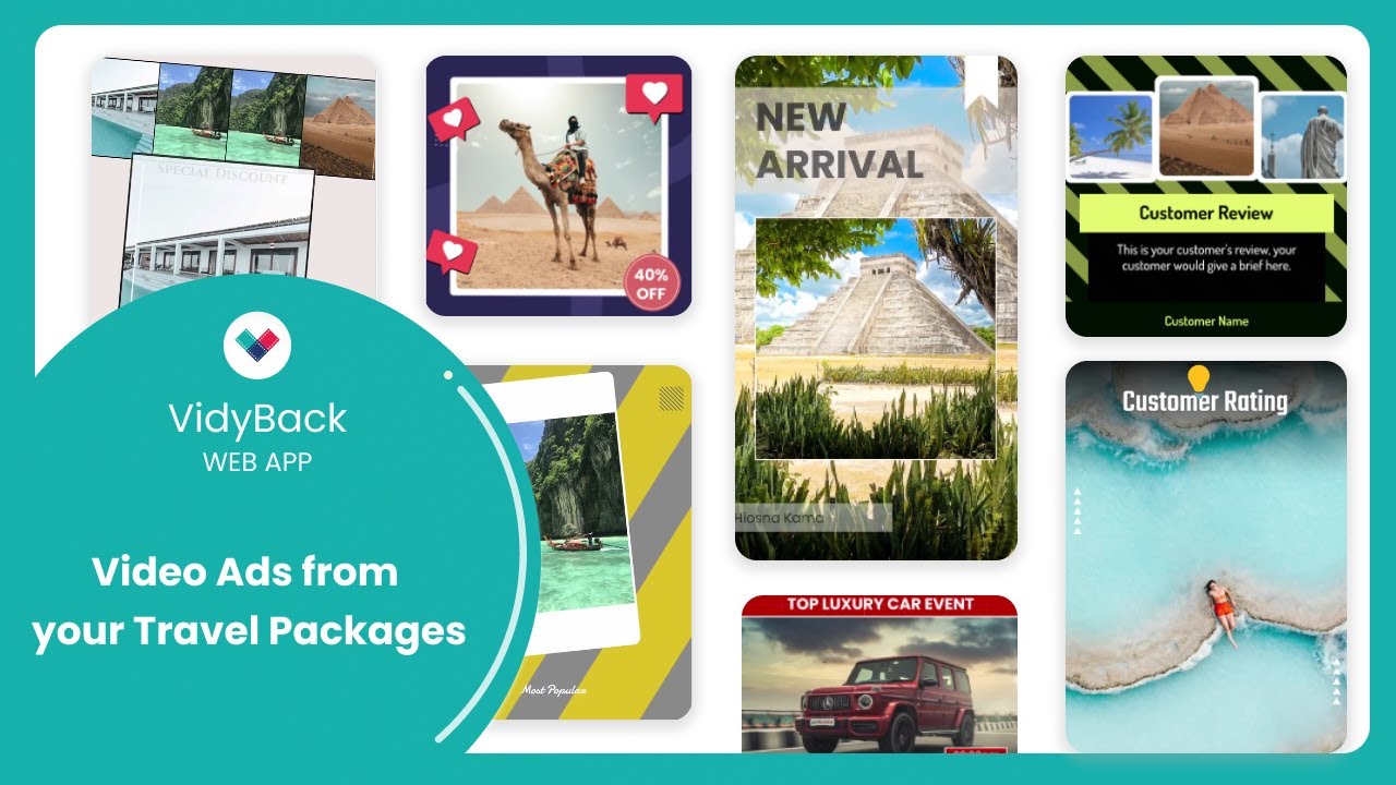 Create Video Ads from Your Travel Packages | Video maker for Travel ...