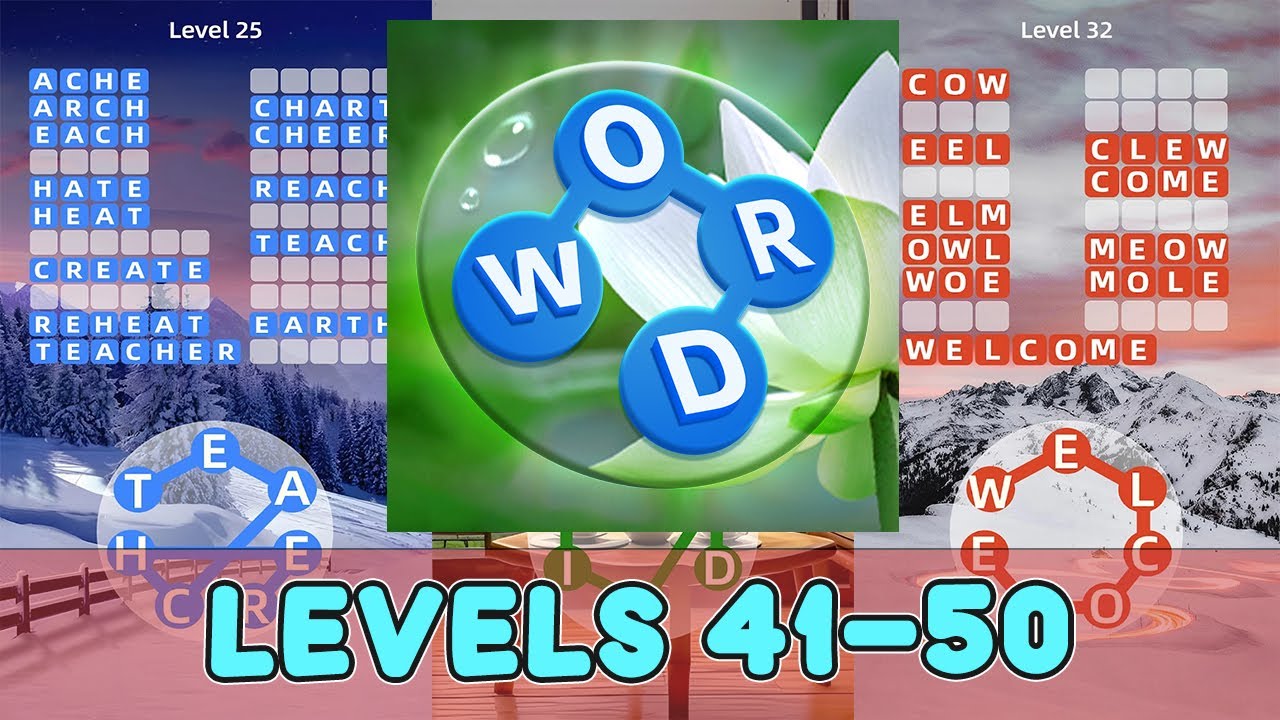 Zen Word Levels 41 - 50 Answers - YouTube