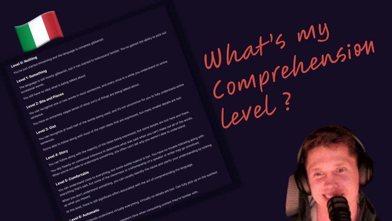 Estimating My Italian Comprehension Level In Real-Time - YouTube