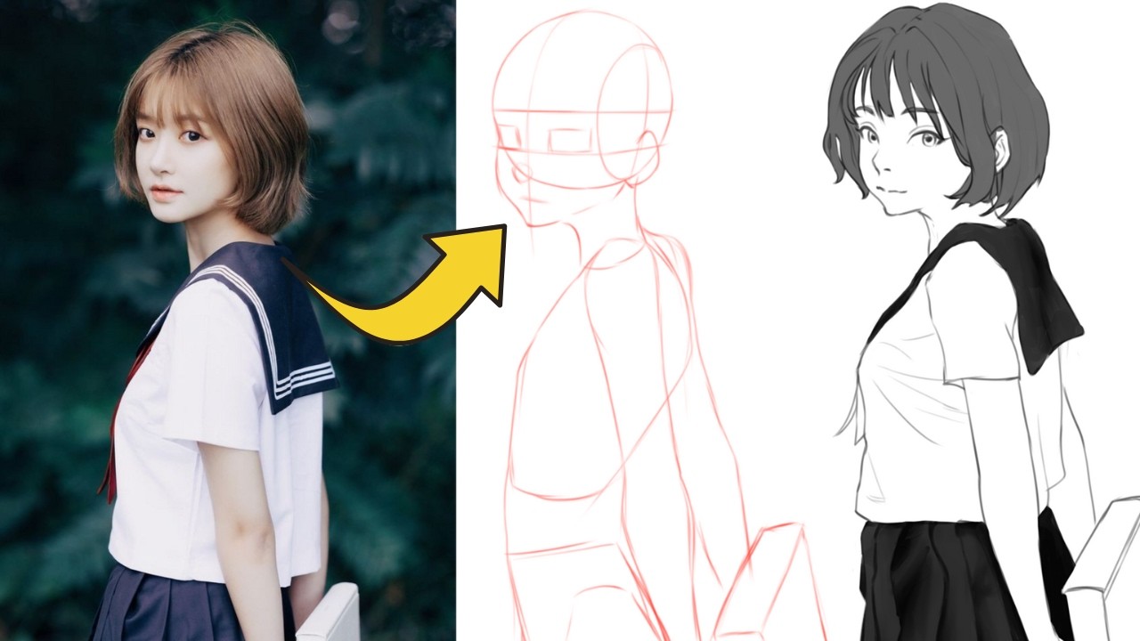 How to Draw Using a Reference Picture - YouTube