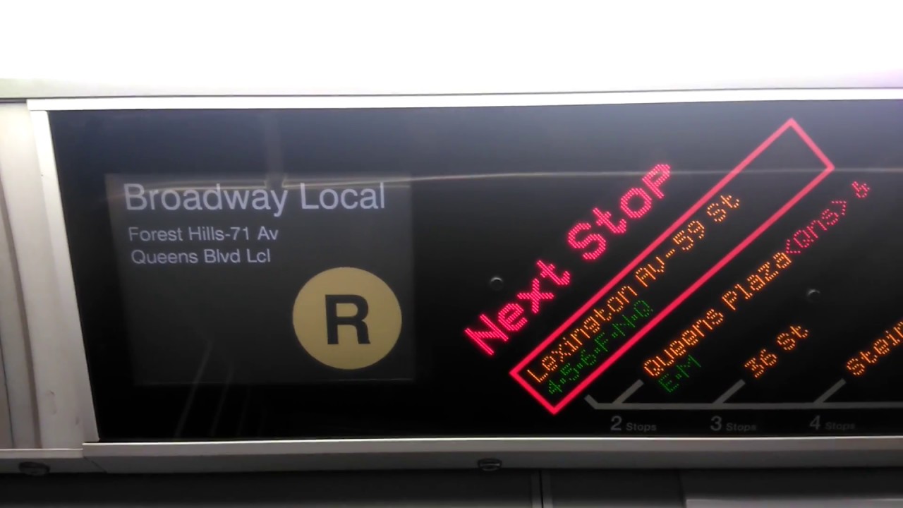 R160 (R) Train FIND Display to Forest Hills - YouTube
