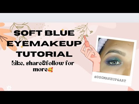 soft blue eye makeup tutorial|@dsg makeup&art|follow for more details ...
