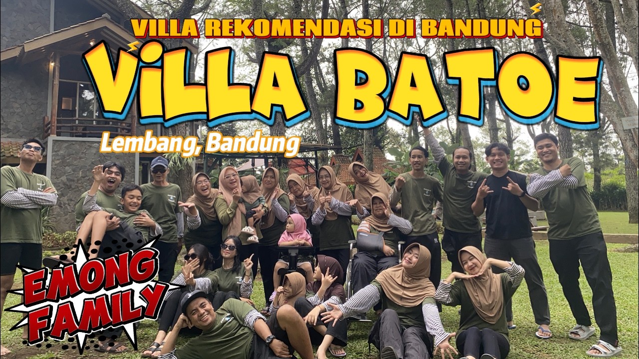 VILA MURAH REKOMENDASI DI BANDUNG COCOK KELUARGA BESAR | Villa Batoe Emong Family Gathering ...