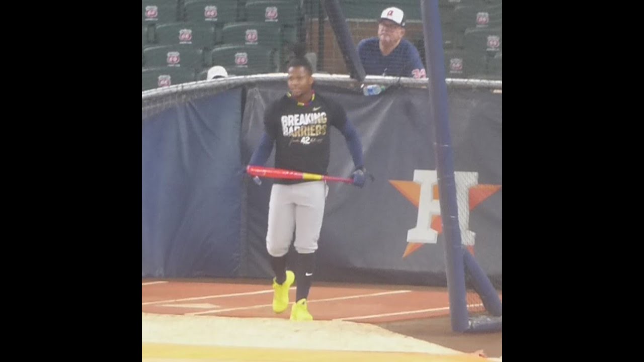 Ronald Acuna Jr...batting practice...Braves vs. Astros...4/15/24 - YouTube