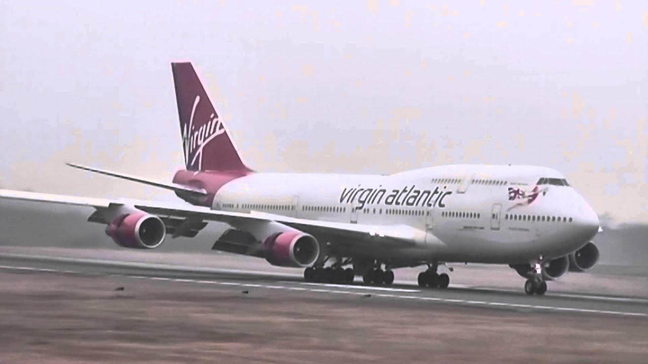 Virgin Atlantic Boeing 747-443 G-VROY 'Pretty Woman' Arrives Manchester ...