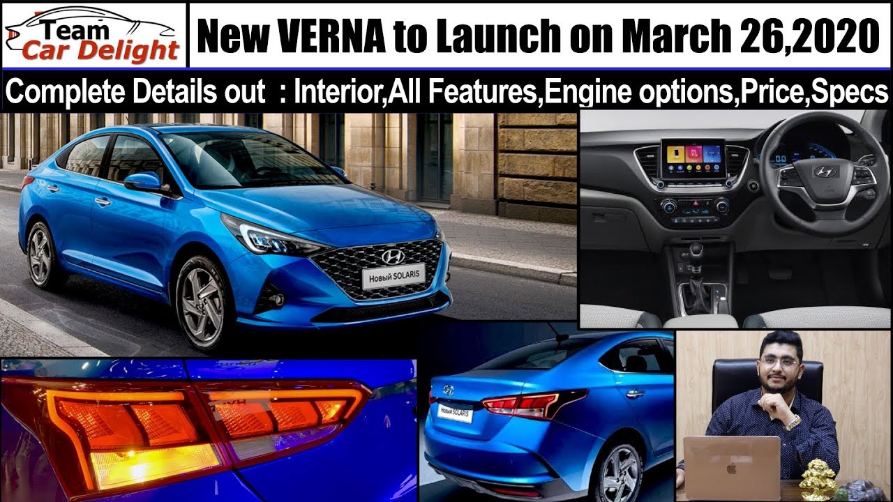 New Verna 2020 Launch in India on 26 March | Verna 2020 Price,Interior ...