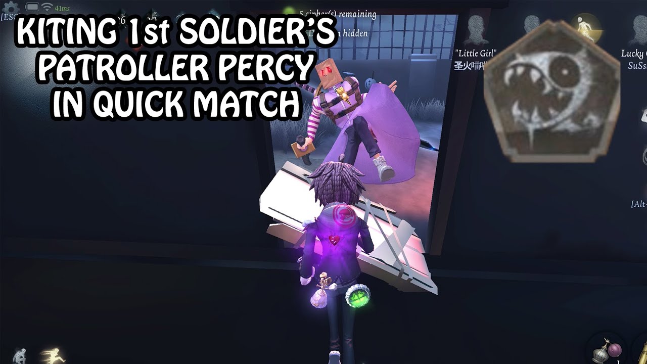 Meeting 1st Soldier's Patroller Percy - Identity V - YouTube