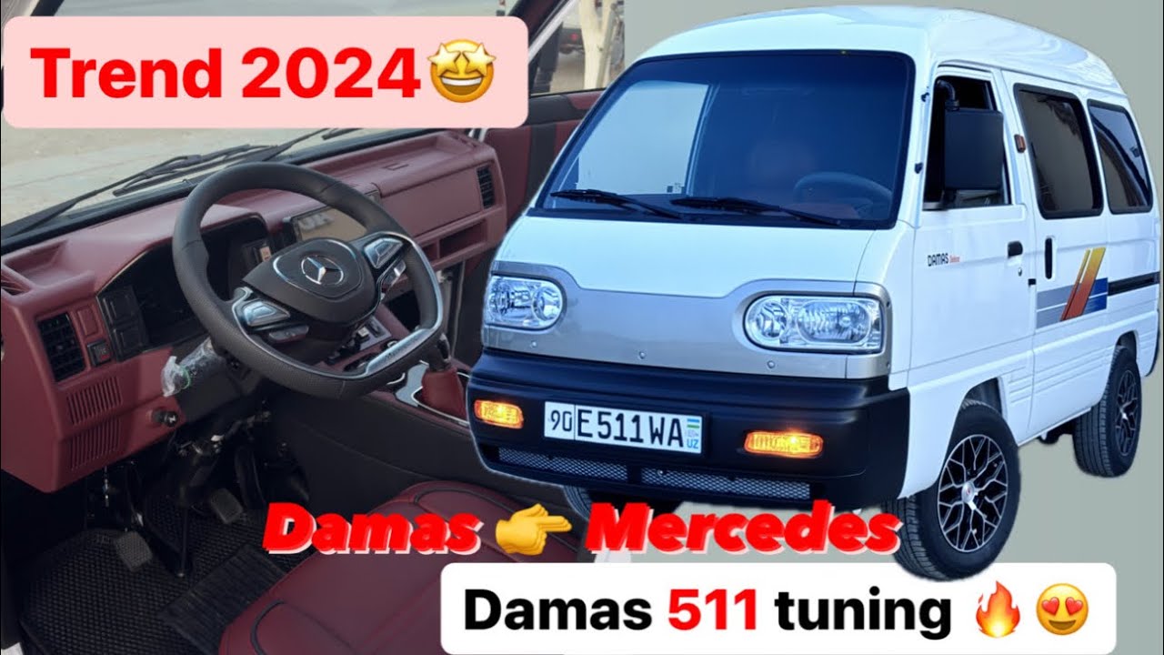 Дамас тюнинг хозирда трент булган рангда 😍 ⚫️🔴@auto_chexol_uz ⁠ - YouTube