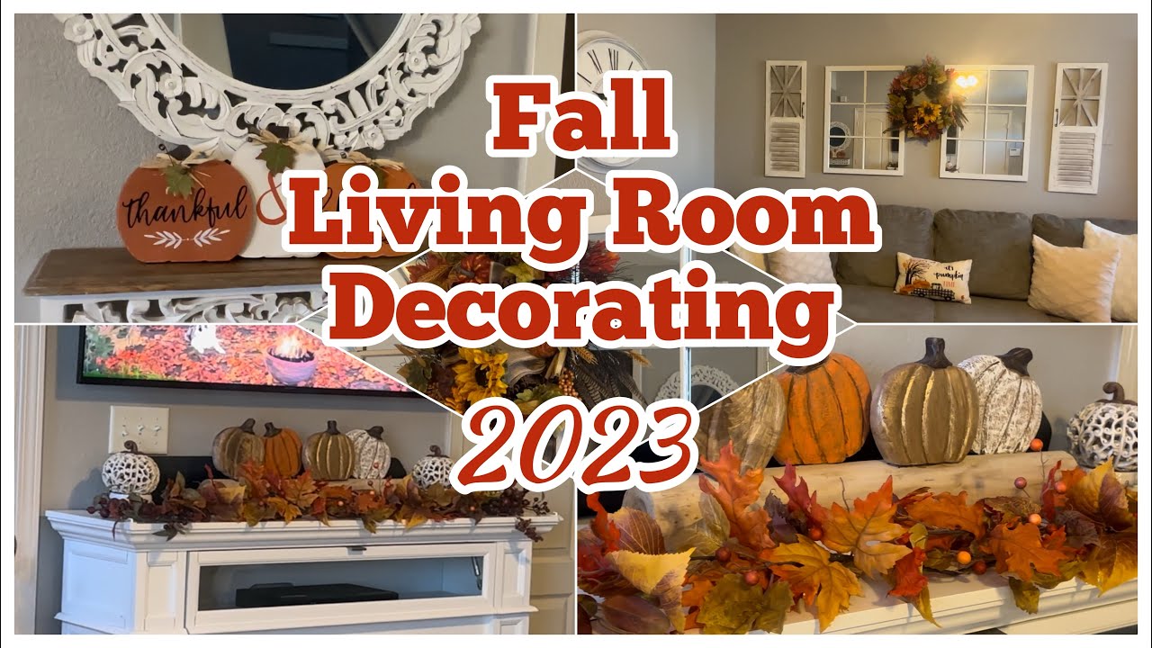 Small Living Room Fall Decor/Fall Decorating 2023/New Electric Lazy ...