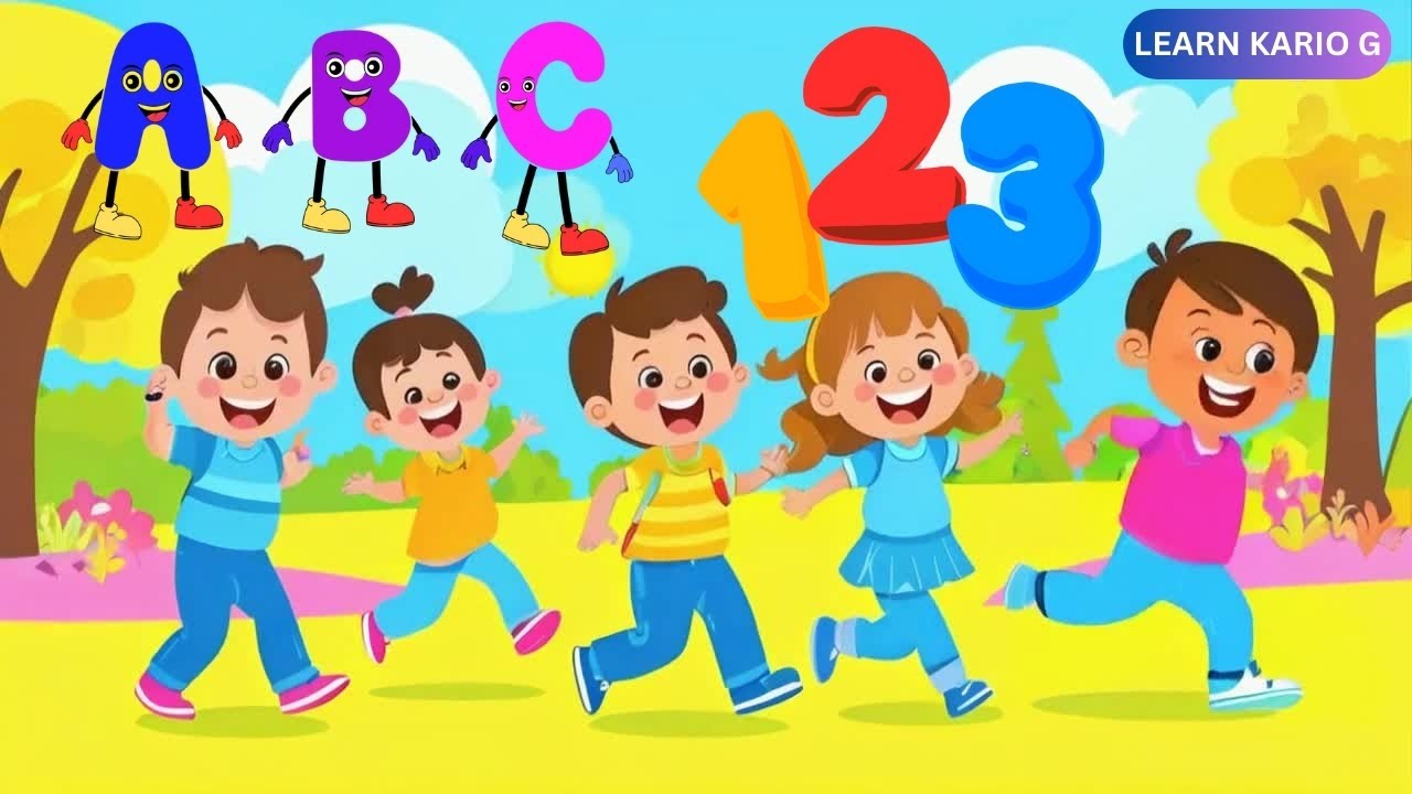 Fun ABC 123 Learning Song for Kids | Alphabet and Numbers Educational ...
