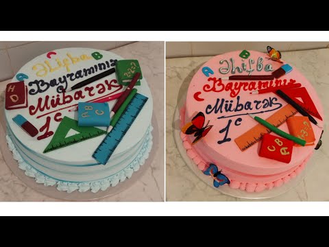 Tortların hazırlanması #12 / Супер торт /  Əlifba Bayramı Tortu  / #vlog #tortlar #pasta