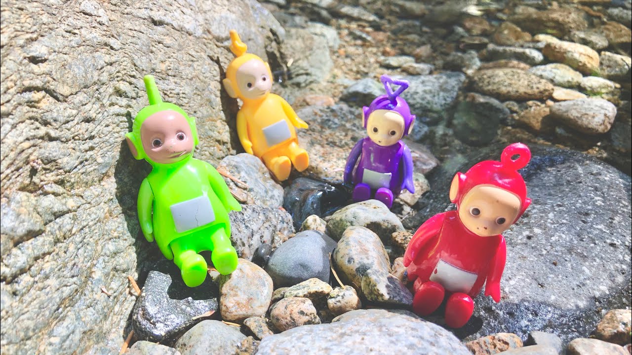 Best Toddler Kid Videos SWIMMING In Creek Teletubbies Toys Nature Fun ...