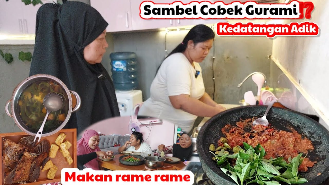 Masak sambel cobek gurami‼️ Mantep makan lesehan bareng² - YouTube