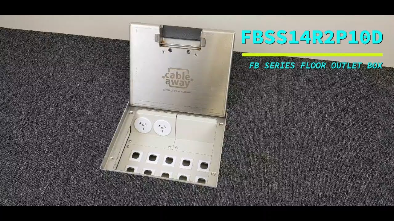 FB SERIES FLOOR OUTLET BOX (FBSS14R2P10D) - YouTube