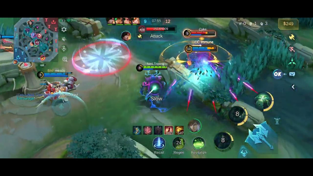 MOBILE LEGENDS BANGBANG BELERICK ROAMING LEGEND V RANK UP - YouTube