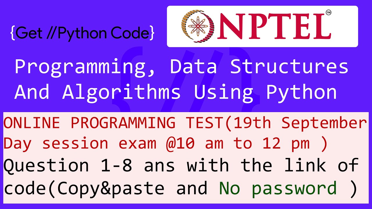 Online Programming Test Of Programming Data Structures And Algorithms online-programming-test-of-programming-data-structures-and-algorithms