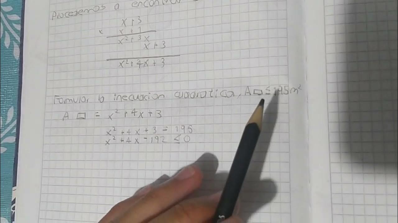 Solución de problemas con inecuaciones cuadráticas - YouTube