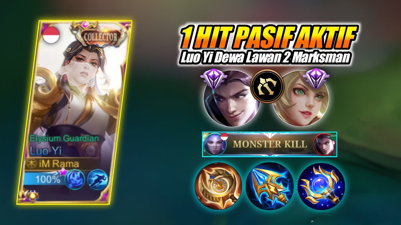 Build 1 Hit Luo Yi Tersakit Untuk Lawan 2 Marksman - YouTube