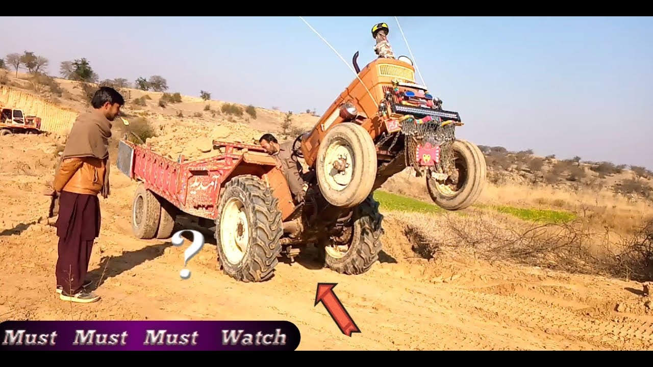 Fiat 480 Tractor Pulling Troly very Hard struggle / Fiat Tractor Fail ...