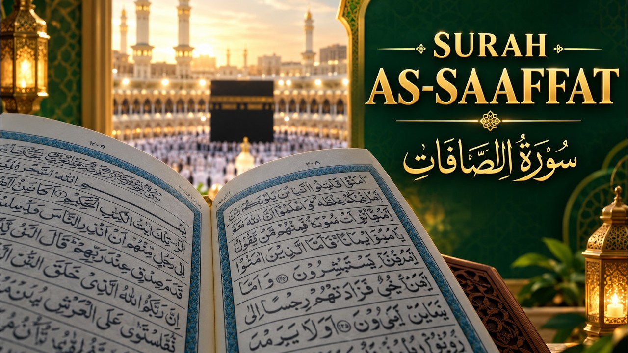 Surah As-Saaffat (سورة الصافات) | Beautiful Quran Recitation with ...