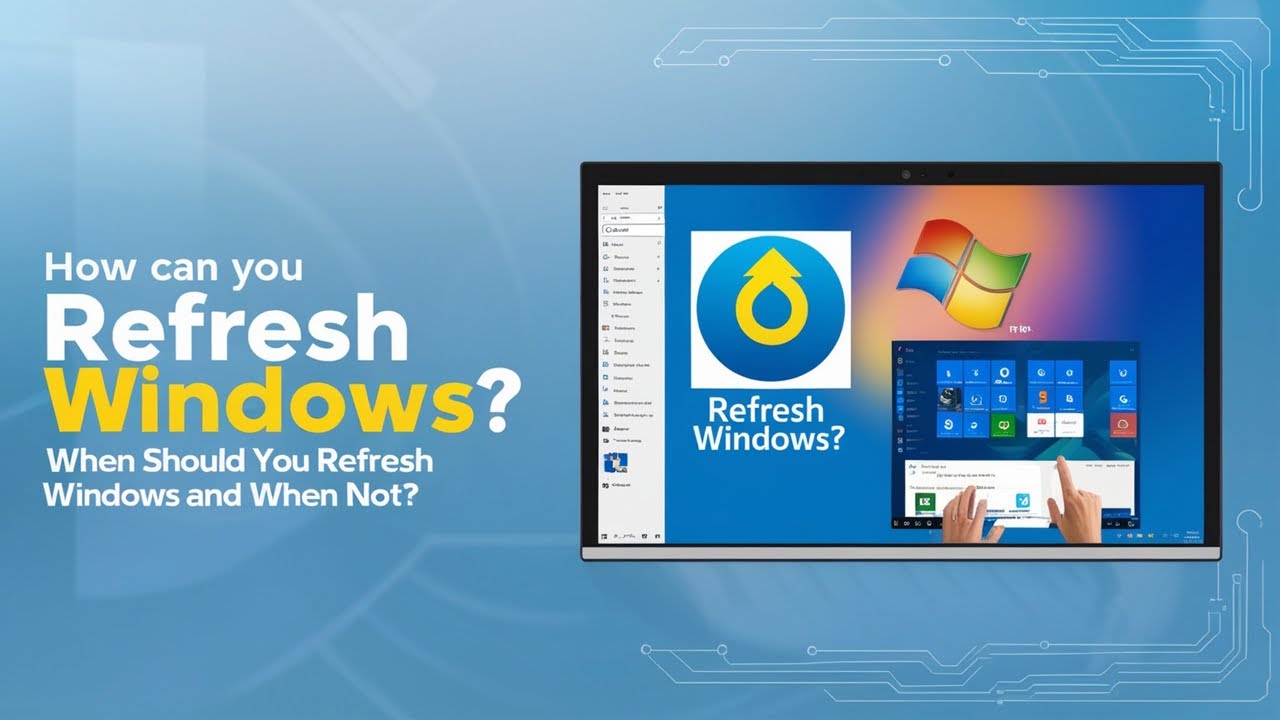 How can you refresh windows| When should you refresh windows and when ...