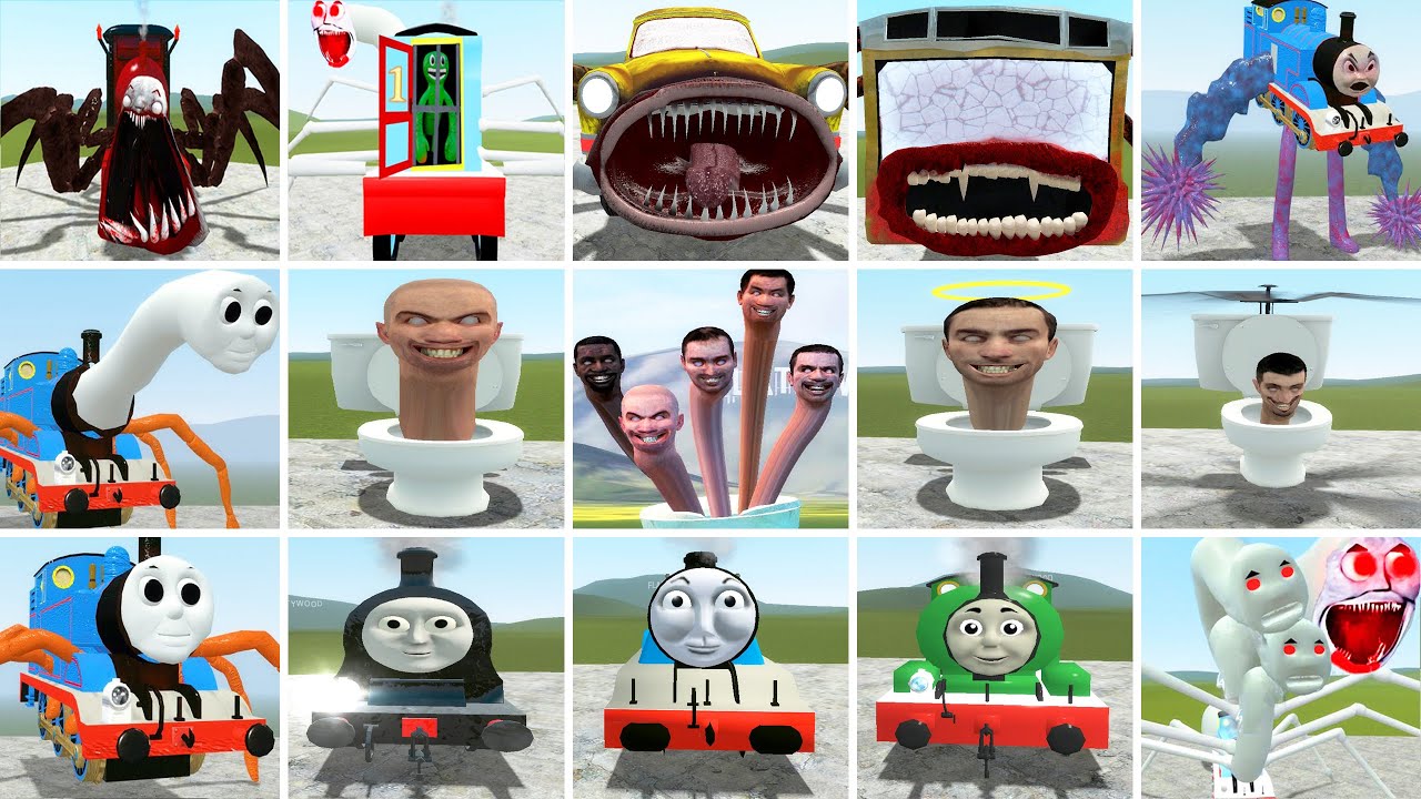 New Monster Vehicle: Skibidi Toilet,Bus Eater,Car Eater,Train Eeater ...