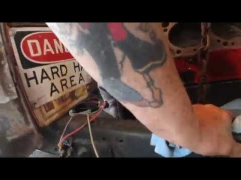 Rat Rod Test Fit motor in - YouTube
