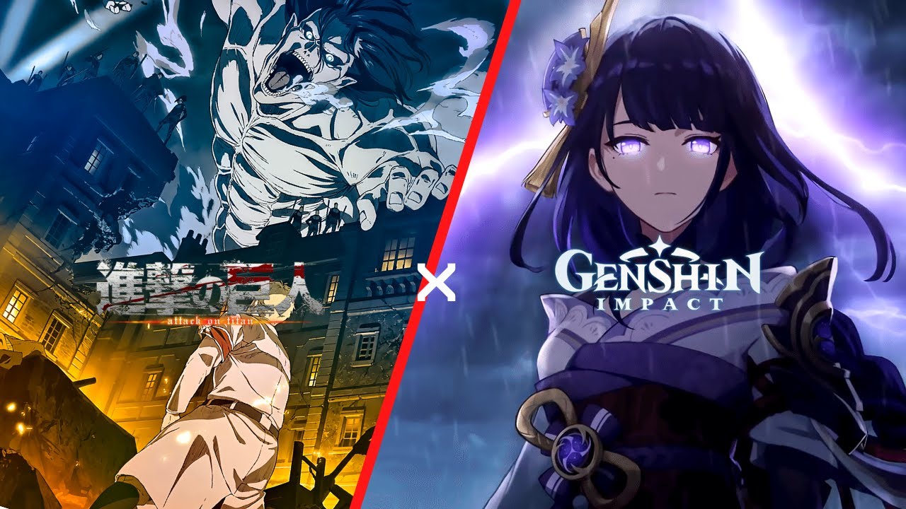 AoT x Genshin Impact: Raiden Shogun Battle Theme x Ashes on the Fire ...