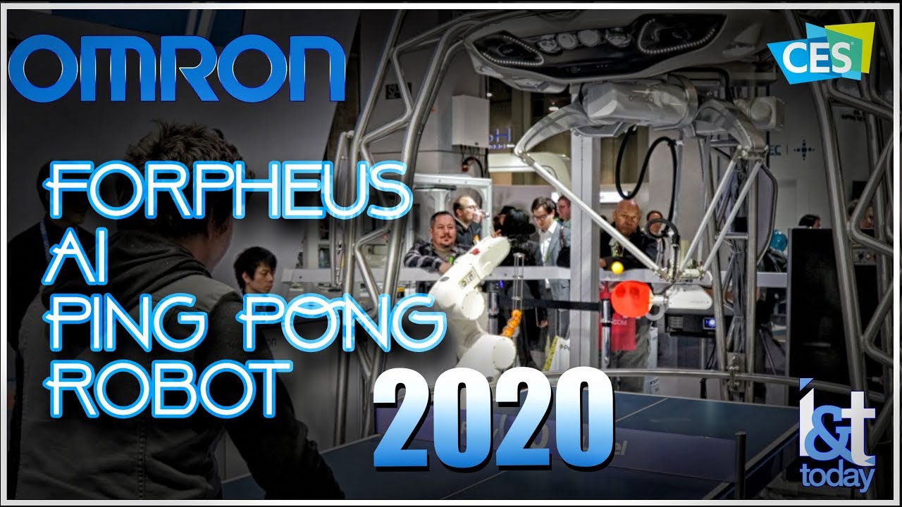 OMRON Forpheus AI Ping Pong at CES 2020 - YouTube