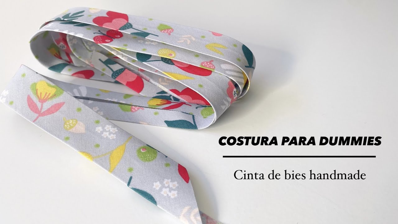 CÓMO HACER CINTA AL BIES - videotutorial paso a paso - DIY - costura ...