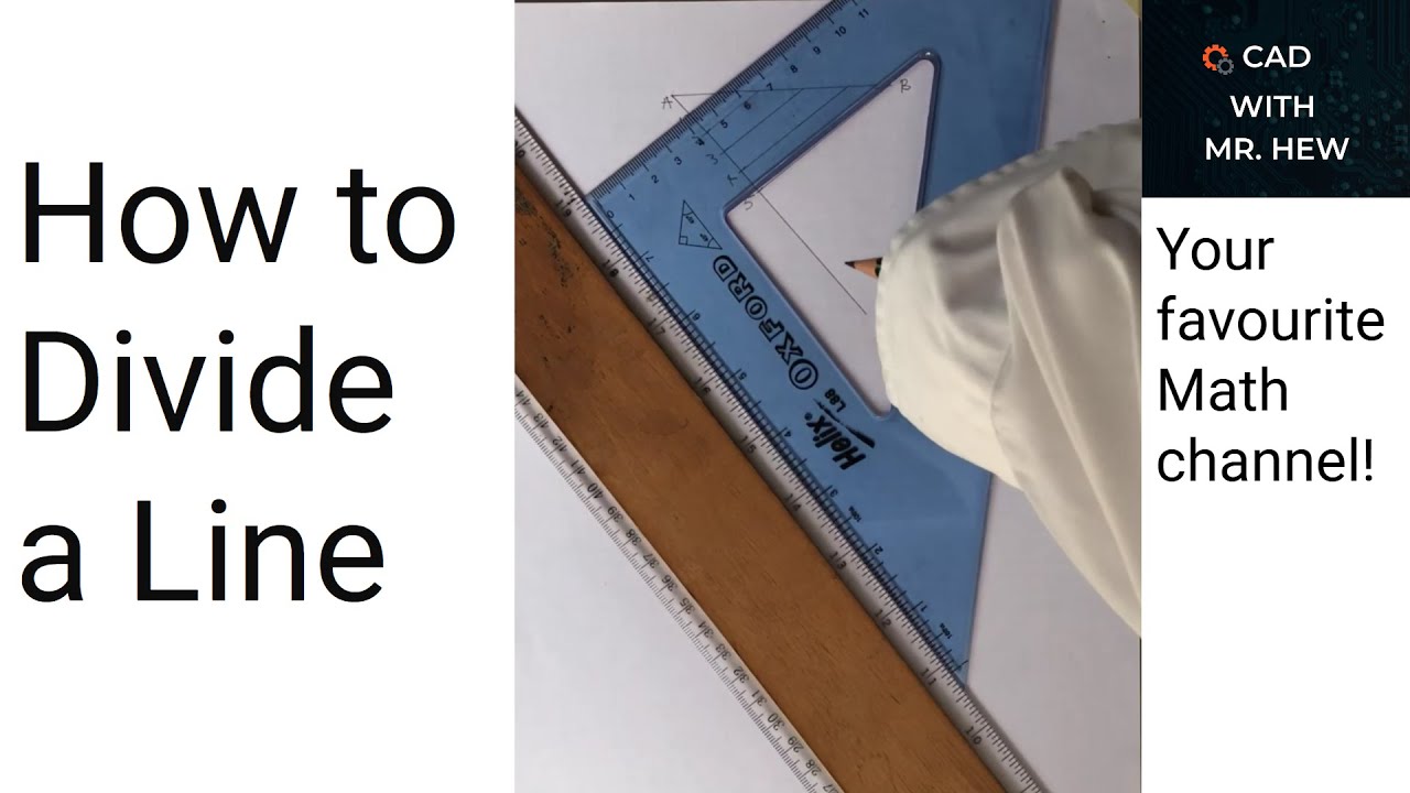 How to divide a line - YouTube