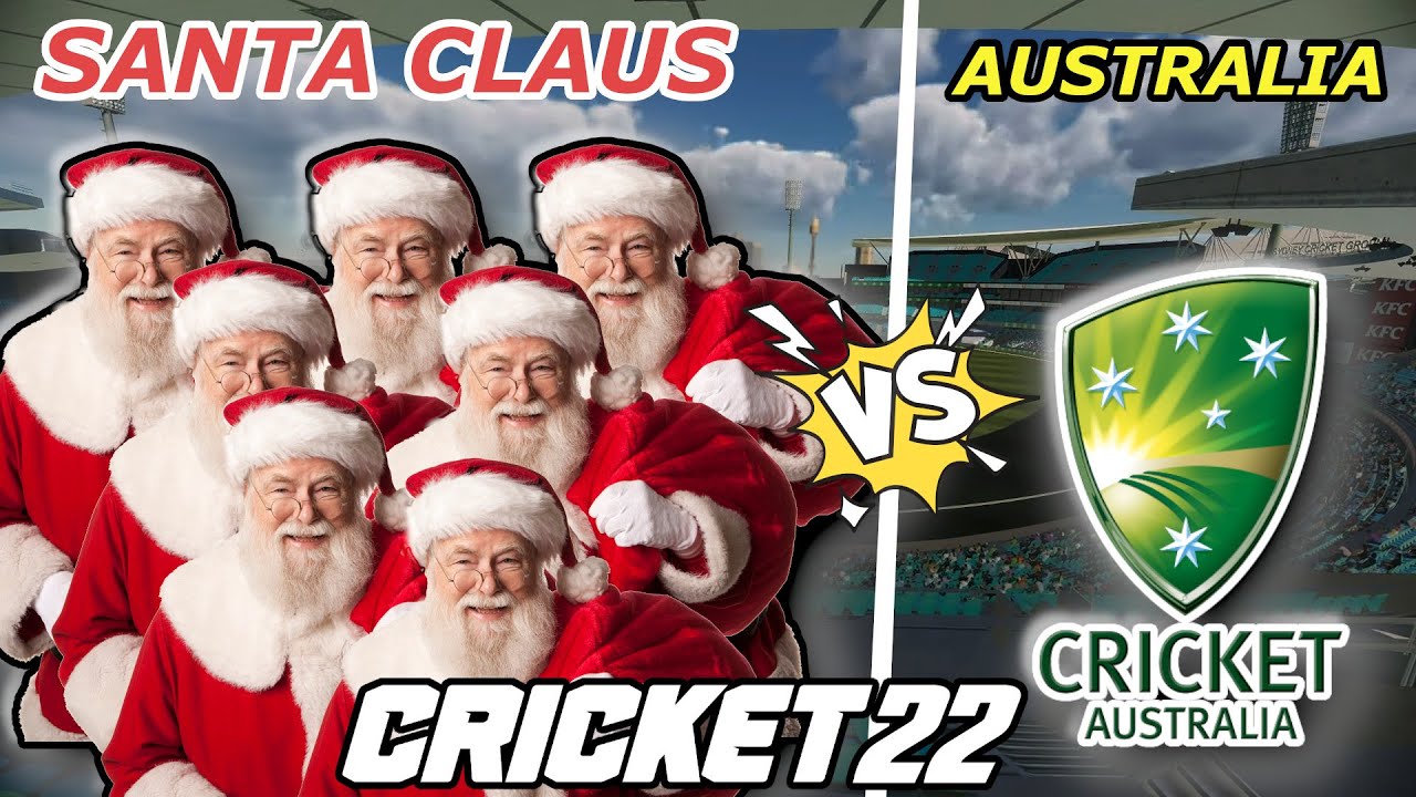 SANTA CLAUS in CRICKET 22 - YouTube